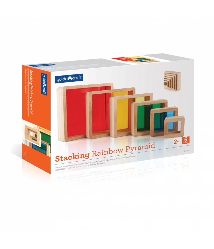 Blocs arc-en-ciel, empilement pyramide GUIDECRAFT