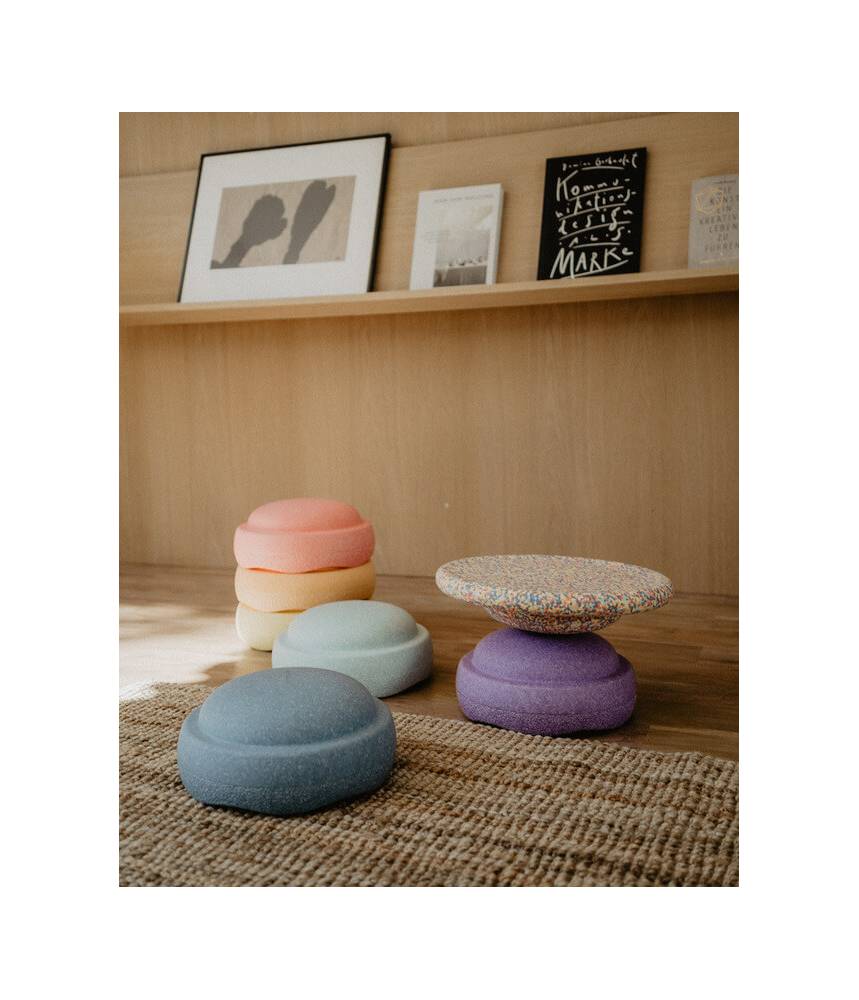 PASTEL 6+1 Pierres de motricité empilables arc-en-ciel Stapelstein