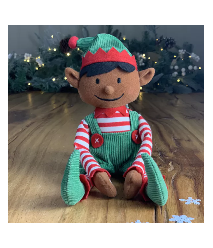 Garçon peau foncée - lutin farceur de Noël - Elf on the shelf for Christmas