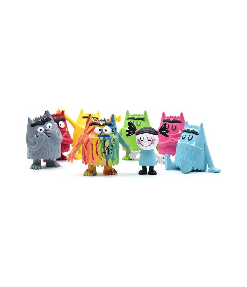 Coffret 8 figurines Monstres des émotions, Monstres des couleurs